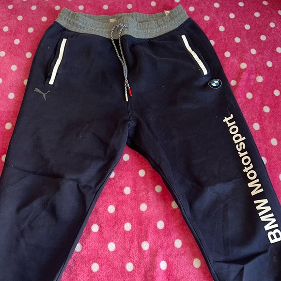 Puma | Pants | Mens Navy Blue Bmw X Puma Sweatpants | Poshmark